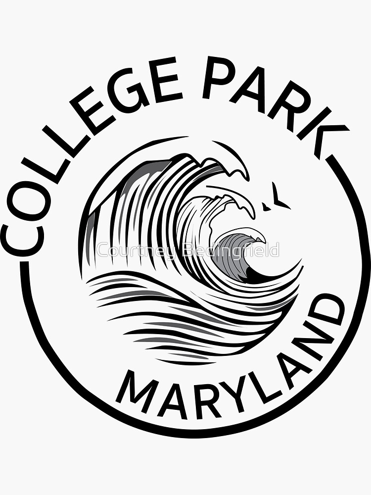 "college park" Sticker for Sale by courtneybedingf | Redbubble