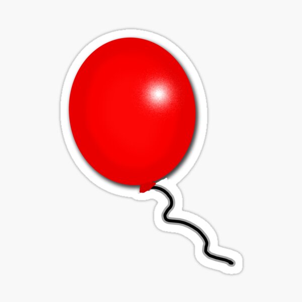 "Bright and Shiny Red Balloon" Sticker for Sale by Greenbaby | Redbubble