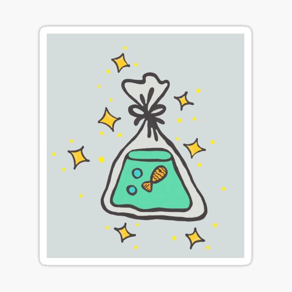 "Marvin the fish " Sticker for Sale by Rinneeli | Redbubble