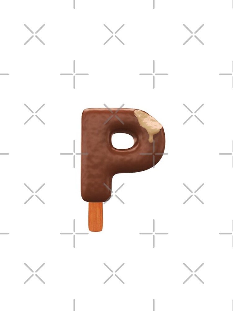 "P Ice Cream P Letter 3d Alphabet Chocolate" iPhone Case for Sale by ...