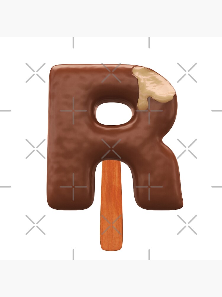 "R Ice Cream R Letter 3d Alphabet Chocolate" Poster for Sale by ...