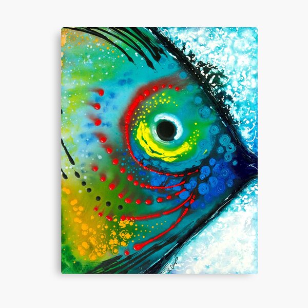 "Tropical Fish - Colorful Ocean Large Art Print Beach Art" Canvas Print ...