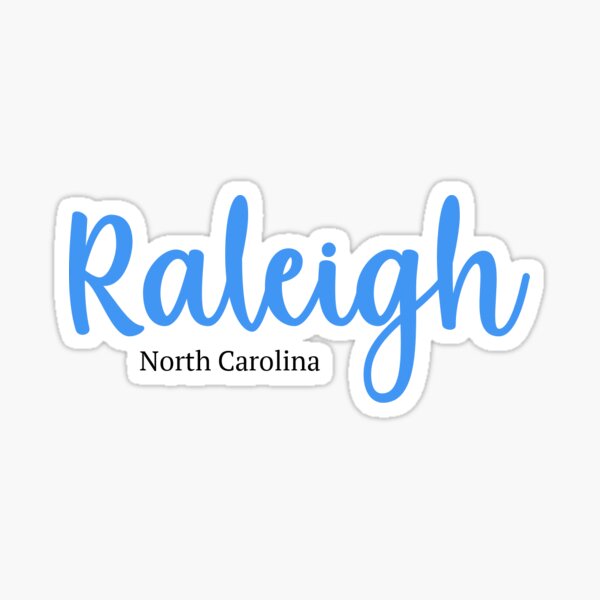 "Raleigh " Sticker for Sale by college-creator | Redbubble