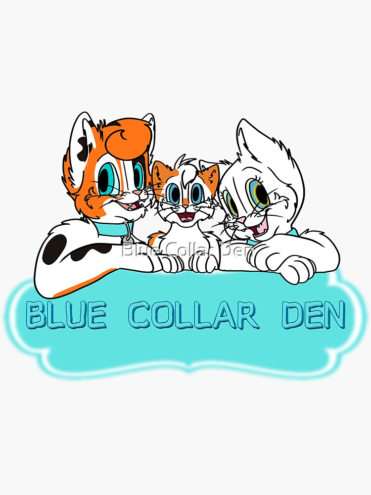 "2020 Blue Collar Den" Sticker for Sale by allissajoanne4 | Redbubble