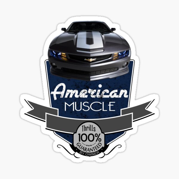 "American Custom Muscle" Sticker for Sale by Yourauto | Redbubble