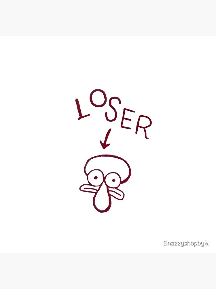 "Spongebob loser" Pin for Sale by SnazzyshopbyM | Redbubble