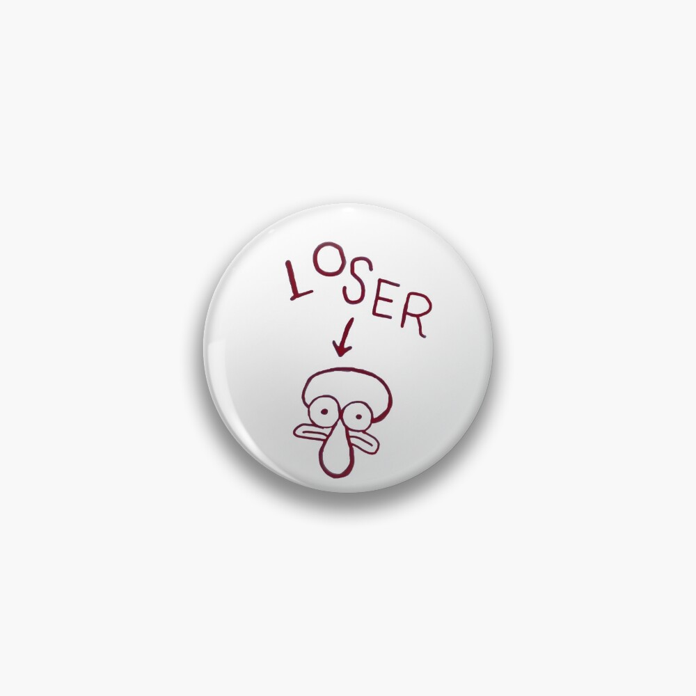 "Spongebob loser" Pin for Sale by SnazzyshopbyM | Redbubble