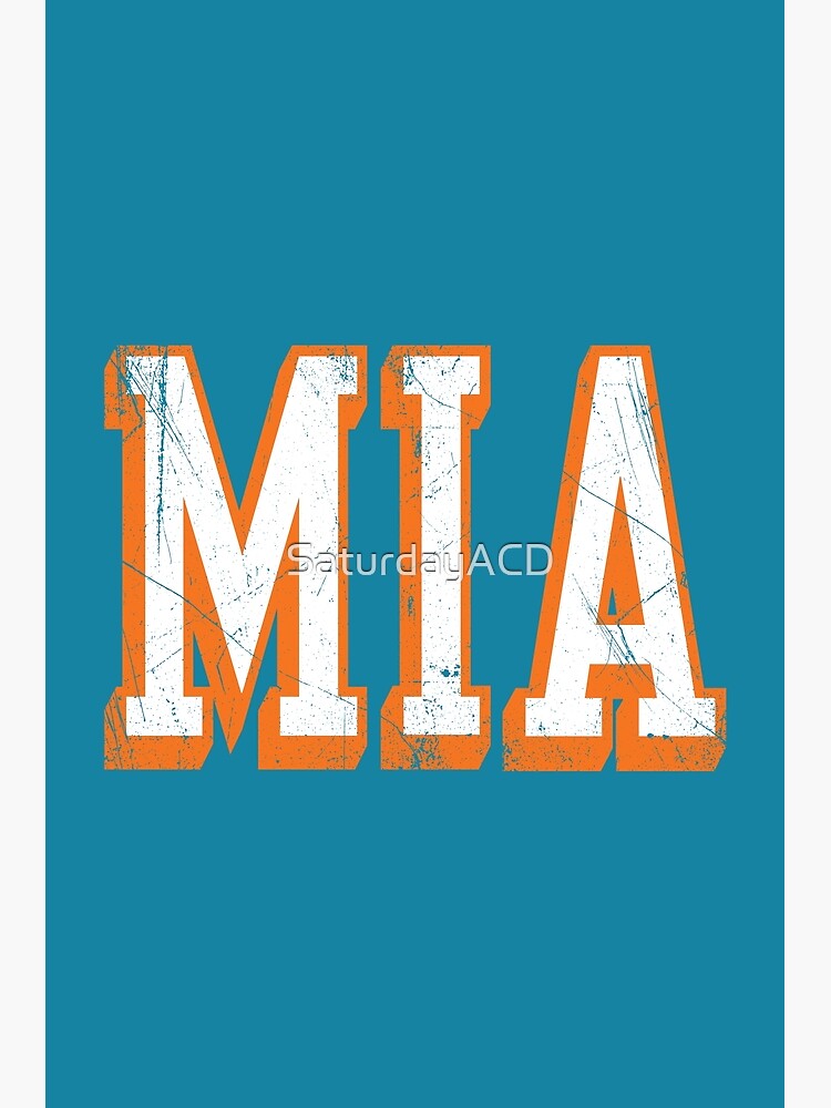 "MIA - block abv - 19" Poster for Sale by SaturdayACD | Redbubble