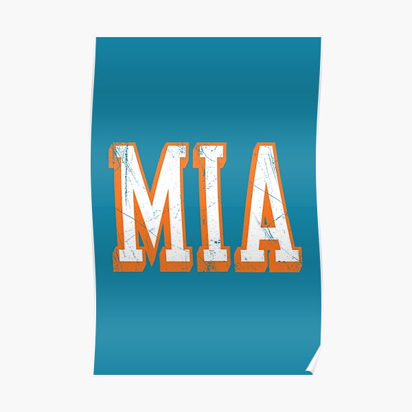 "MIA - block abv - 19" Poster for Sale by SaturdayACD | Redbubble
