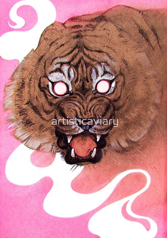 "Pink Tiger" by artisticaviary | Redbubble