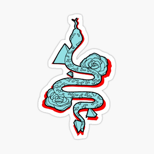 "snake ink art" Sticker for Sale by Domi-llustra | Redbubble