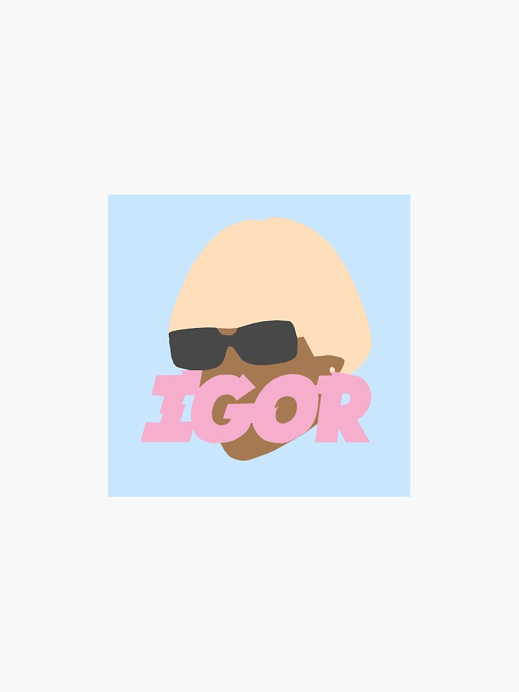"Blue Igor - Tyler the Creator" Sticker for Sale by graceprock | Redbubble