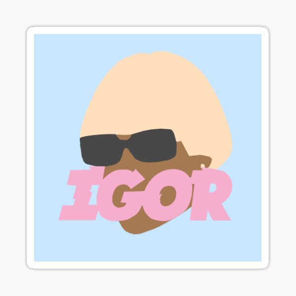 "Blue Igor - Tyler the Creator" Sticker for Sale by graceprock | Redbubble