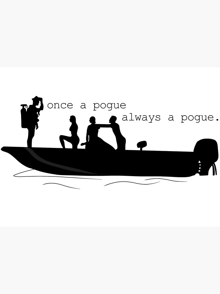 "Outer Banks Boat Silhouette - once a pogue, always a pogue" Art Board ...