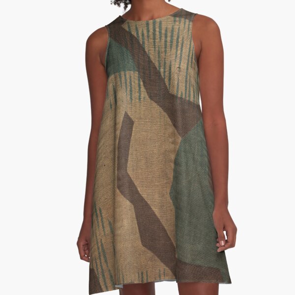 "Splintertarn German ww2 camouflage (Version 2) " A-Line Dress for Sale ...