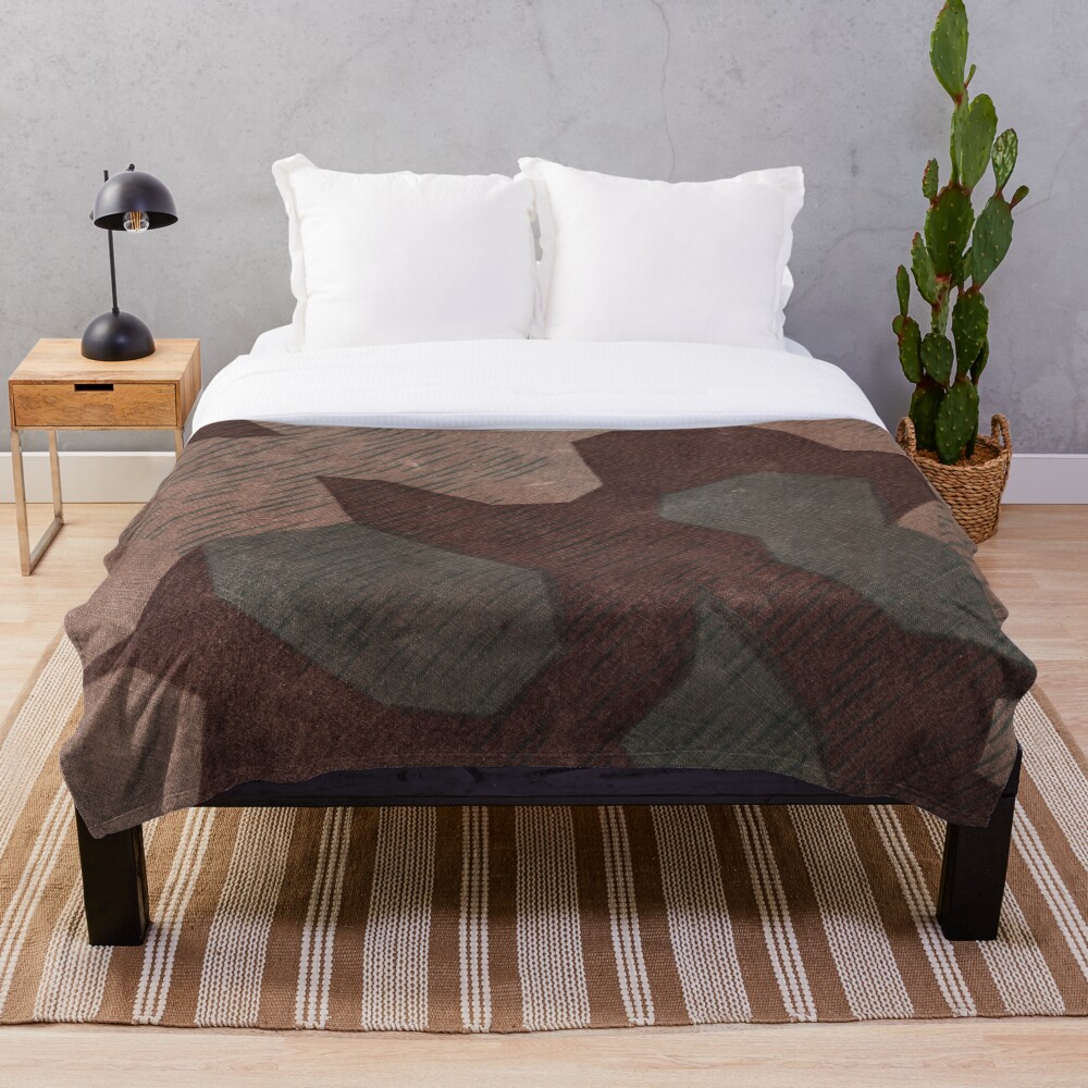 "Splintertarn deutsche ww2 Tarnung (Version 1)" Fleecedecke von ...