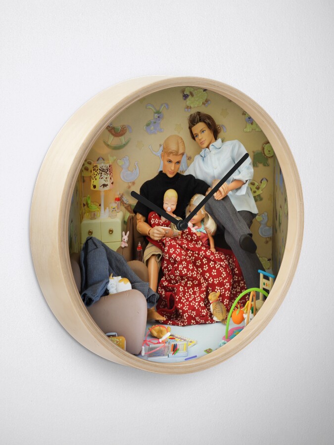 "Bedtime Story" Clock for Sale by alleyofthedolls | Redbubble