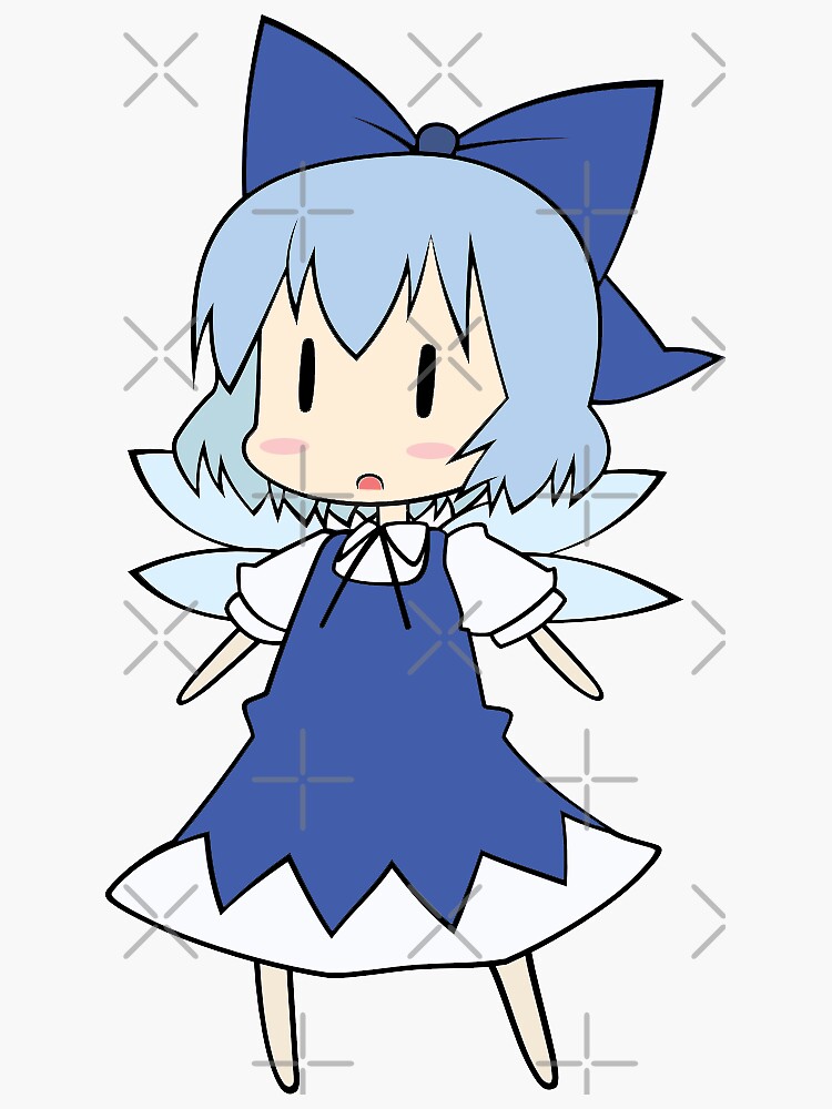 "Cirno" Sticker for Sale by 8III8 | Redbubble