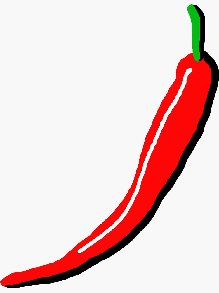 "Red Chilli" Sticker for Sale by surreal77 | Redbubble