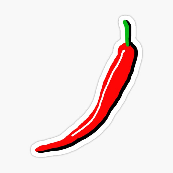 "Red Chilli" Sticker for Sale by surreal77 | Redbubble