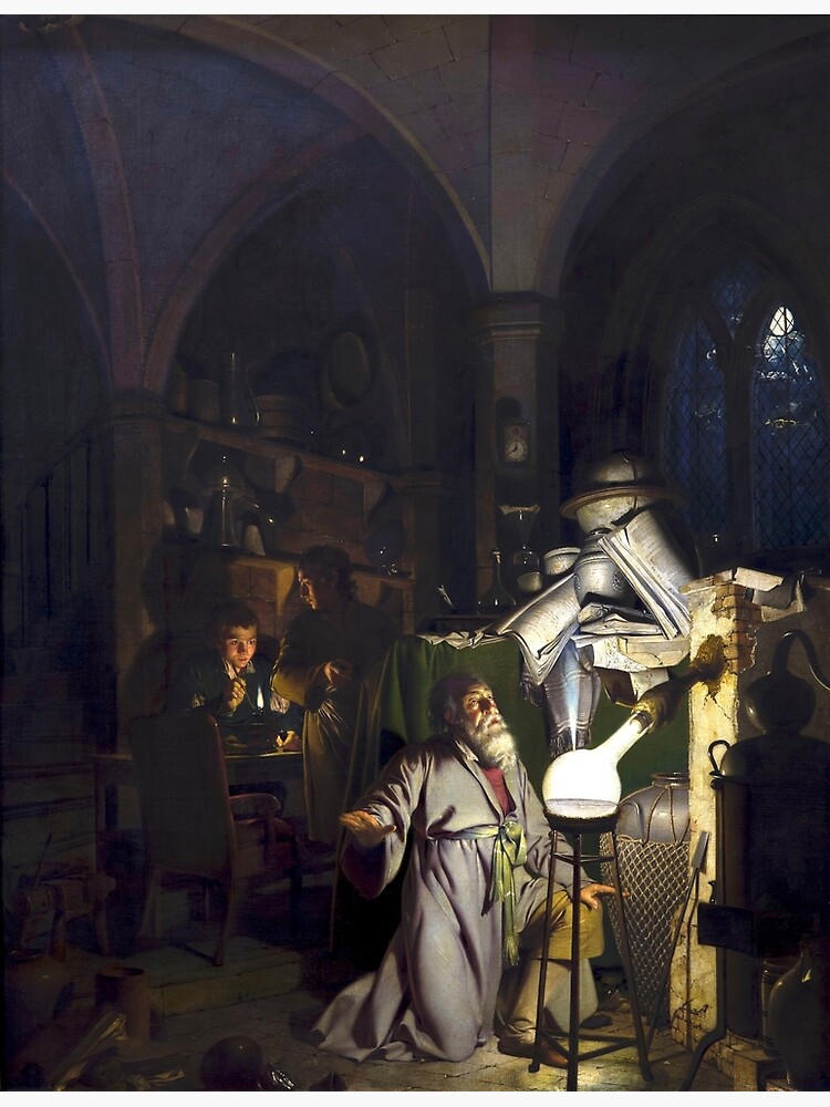 "The Alchymist, in Search of the Philosopher’s Stone (Joseph Wright of ...