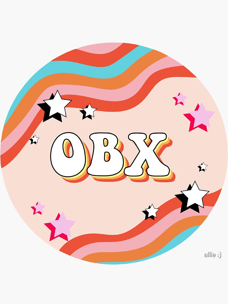 "OBX" Sticker for Sale by allie :) | Redbubble
