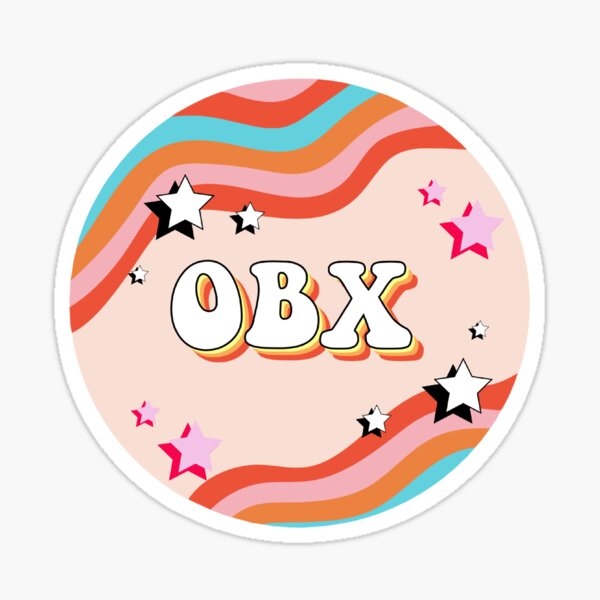 "OBX" Sticker for Sale by allie :) | Redbubble