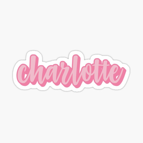 "Pink Charlotte" Sticker by cattyhauck | Redbubble