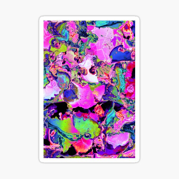 "Abstract pink neon color " Sticker for Sale by artxphi | Redbubble