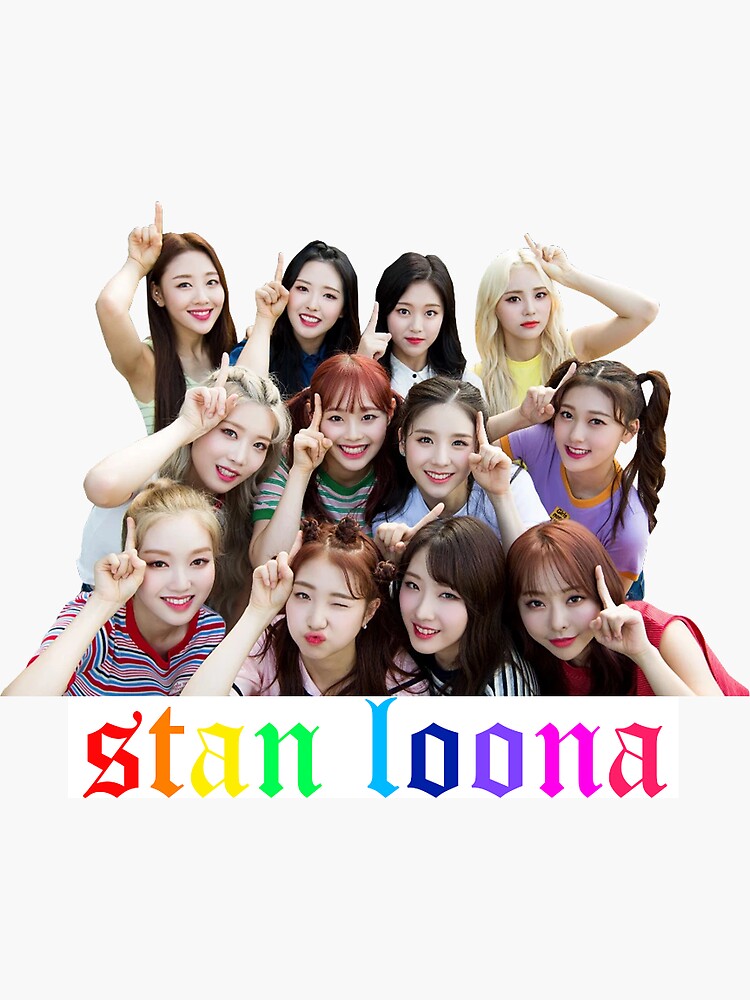 "stan loona" Sticker for Sale by lunarleif | Redbubble