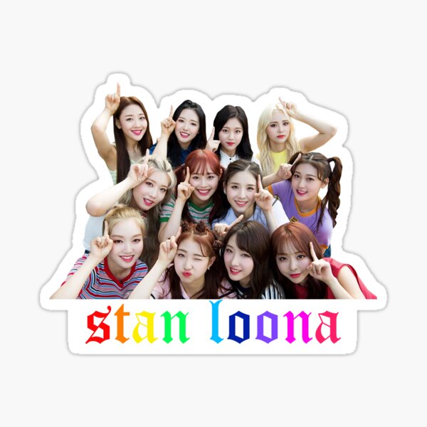 "stan loona" Sticker for Sale by lunarleif | Redbubble