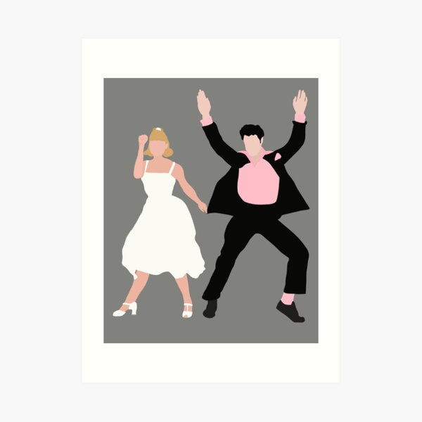 "danny and sandy" Art Print for Sale by aluap106 | Redbubble