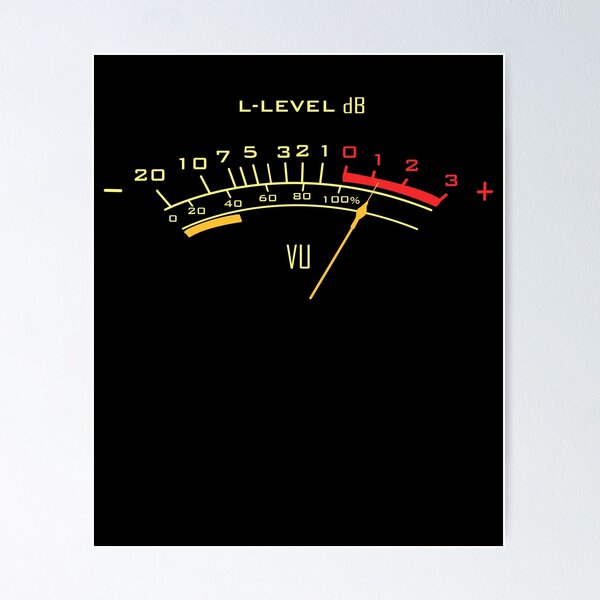 "VU Meter" Poster for Sale by ahmednadi8 | Redbubble