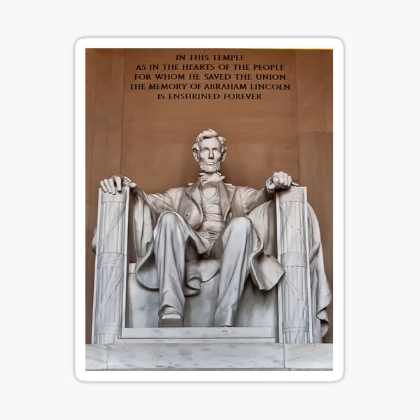 "Lincoln Memorial" Sticker for Sale by joesaladino | Redbubble