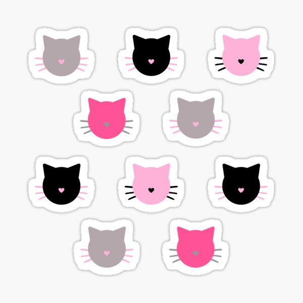 "Cute mini cats" Sticker for Sale by OkihanaShop | Redbubble