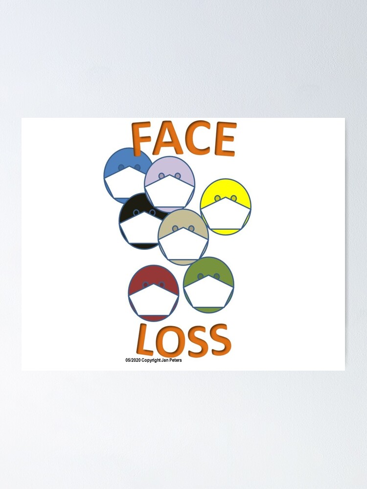 "COVID-19 Face Loss - FACE LESS" Poster by JanP82 | Redbubble