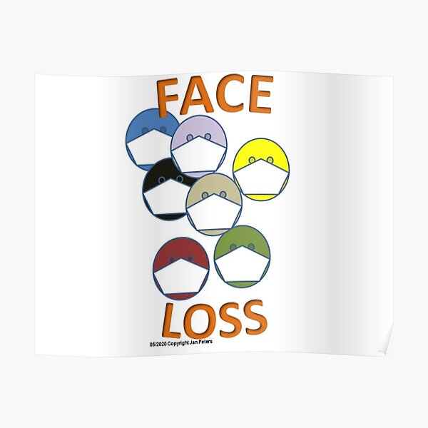 "COVID-19 Face Loss - FACE LESS" Poster by JanP82 | Redbubble