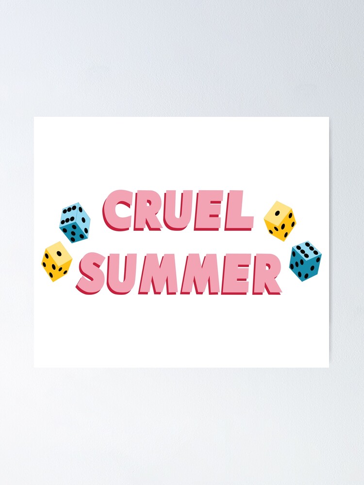 "Cruel Summer - Taylor Swift" Poster for Sale by skeerthana22 | Redbubble