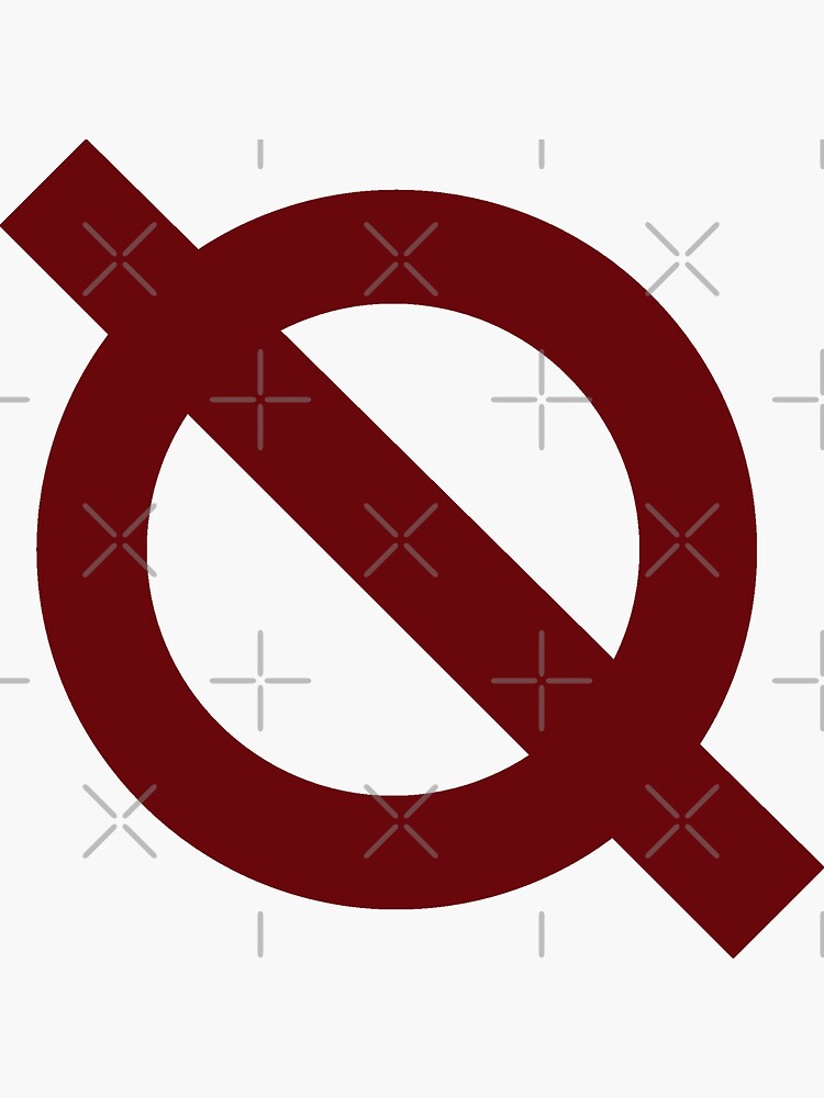 "Slashed zero" Sticker by FoxsJob | Redbubble