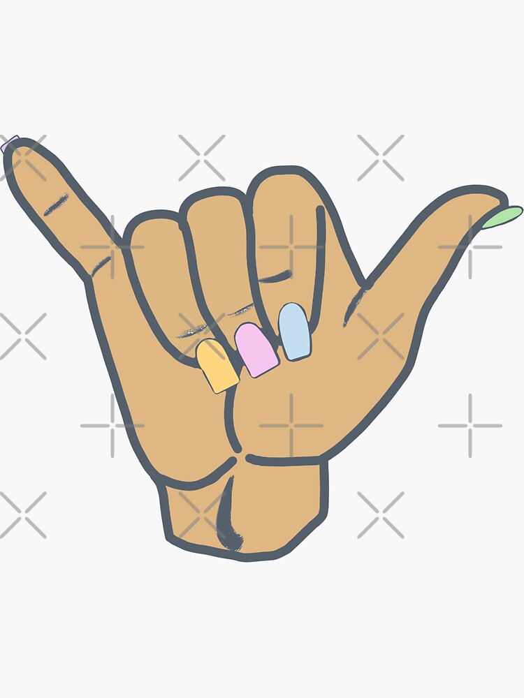 "Summer Shaka" Sticker by amariei | Redbubble