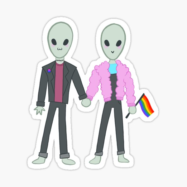 "Gayliens " Sticker by SoftGhost | Redbubble