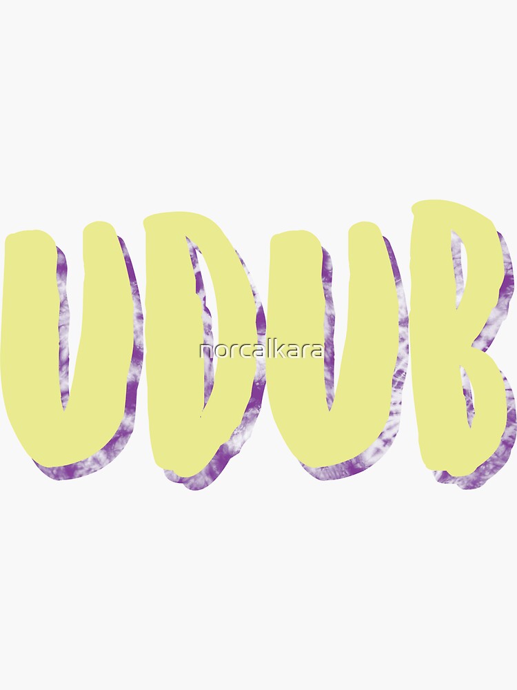 "tie dye udub" Sticker for Sale by norcalkara | Redbubble
