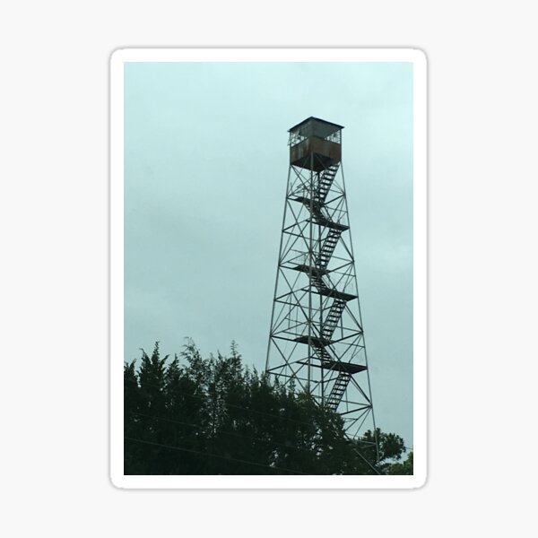 "Fire Tower" Sticker for Sale by rainingsun | Redbubble