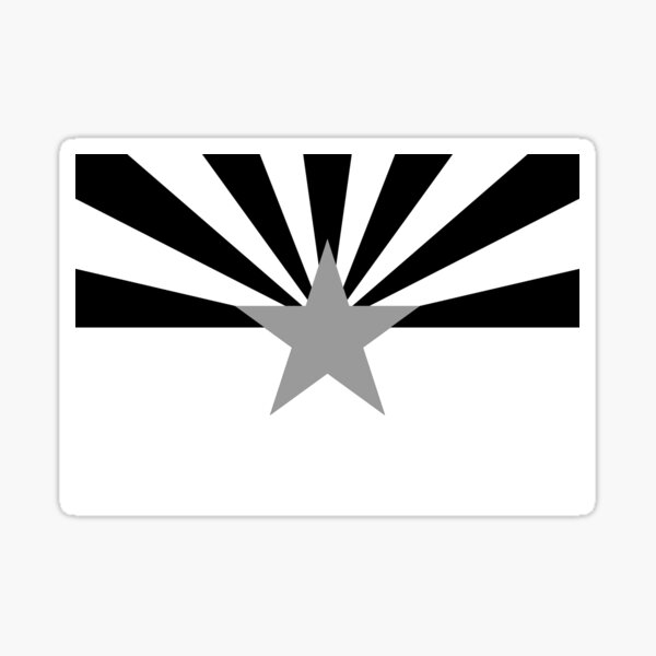 "Black White Arizona Flag Face Mask Coronavirus Covid-19 " Sticker for ...