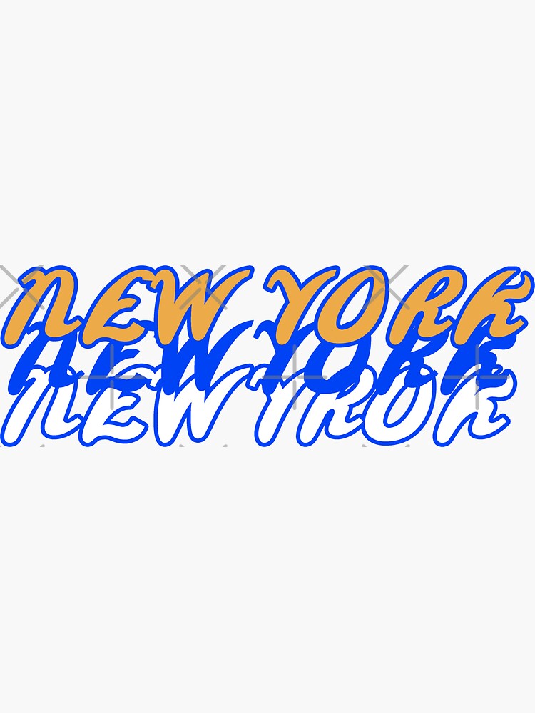 "Mets, knicks, islanders New York New York Blue and Orange Sports Logo ...