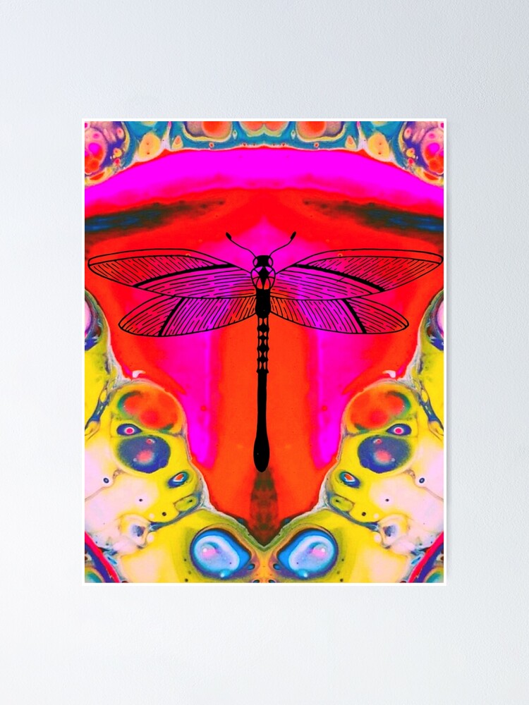 "Dragonfly" Poster by AbrorschachArt | Redbubble