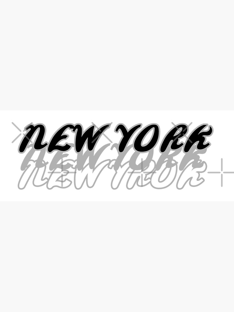 "Brooklyn Nets New York New York Black White and Gray Font" Poster for ...