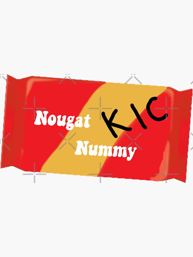"nougat nummy - Keep It Crispy" Sticker for Sale by tayatay24 | Redbubble