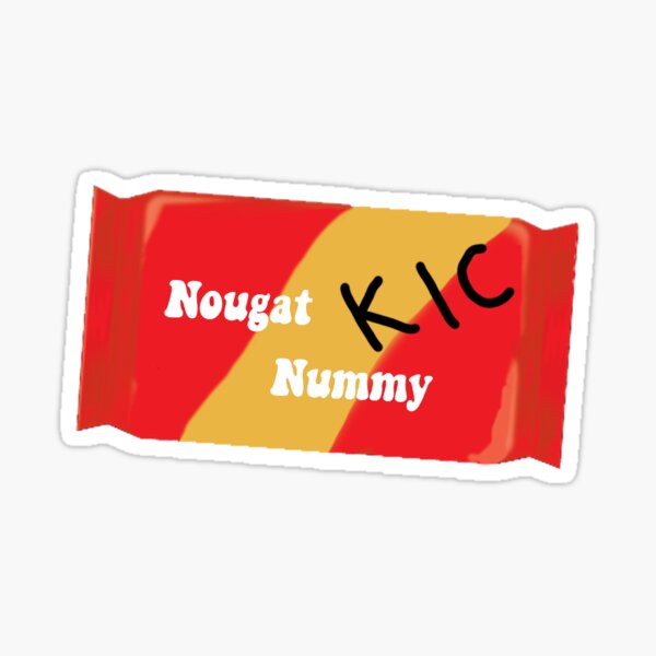 "nougat nummy - Keep It Crispy" Sticker for Sale by tayatay24 | Redbubble