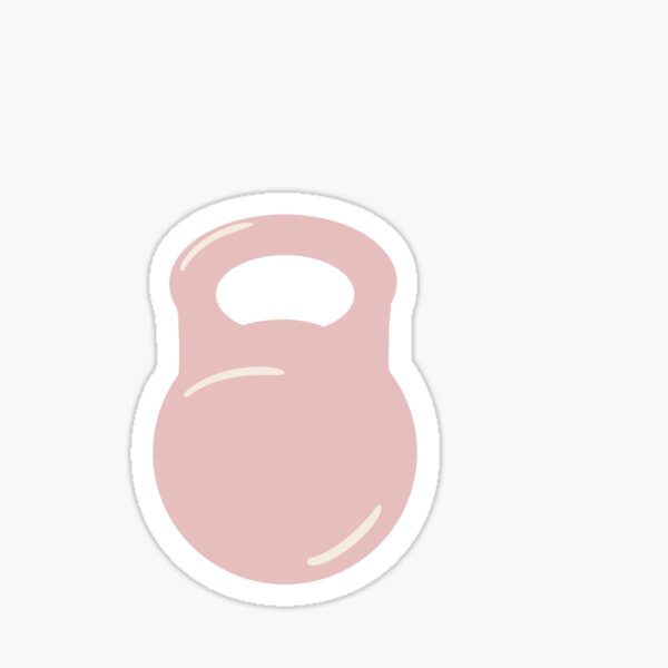 "Pink Kettlebell Sticker" Sticker by destmarie | Redbubble